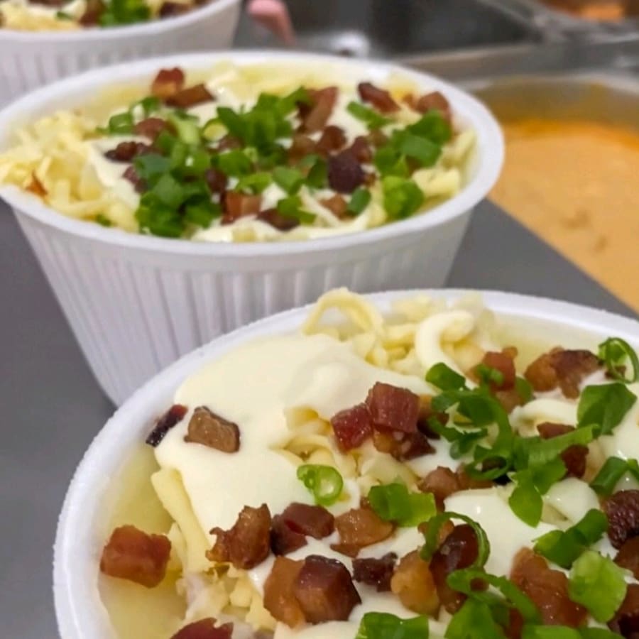 Batata Recheada no Pote e Inhoque de batata Recheado e tradicional ...