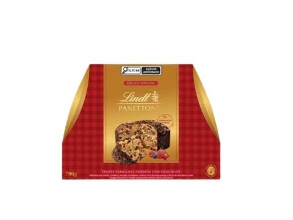 Panettone Frutas Vermelhas com Chocolate ao Leite 700g: Lindt ...