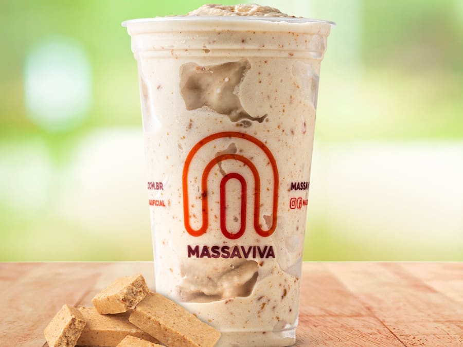 Milkshake de paçoca 500ml: Massa Viva Trindade | iFood