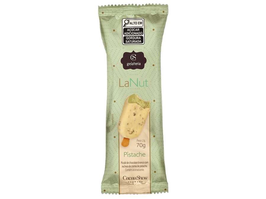 Sorvete Lanut Pistache 70g: Cacau Show Chocolates - União | iFood