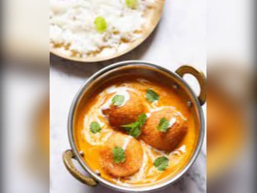 Combo Kofta Curry (bolinha de legumes) com arroz basmati: Currys ...